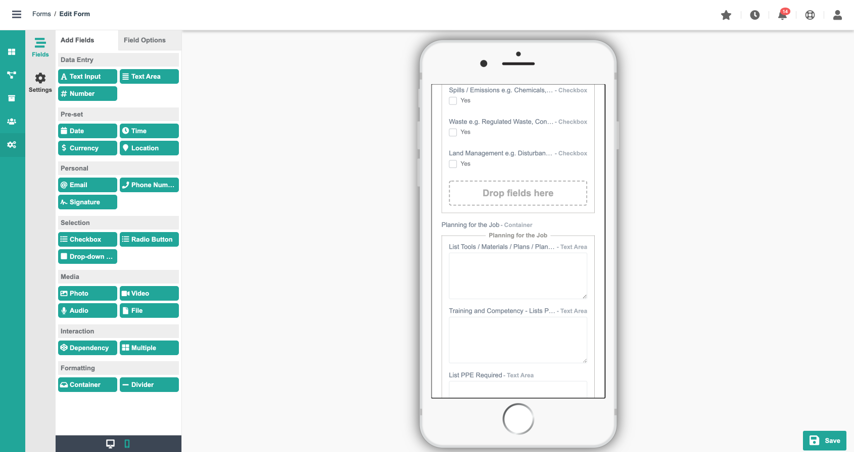 SaaS Form Builder & Field Service Management App | Dusk Mobile