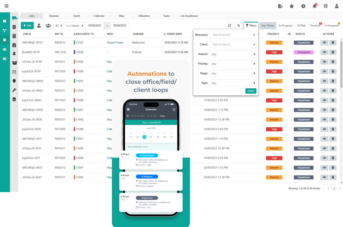 Dusk FSM - Automated Next Gen Field Service Management Platform